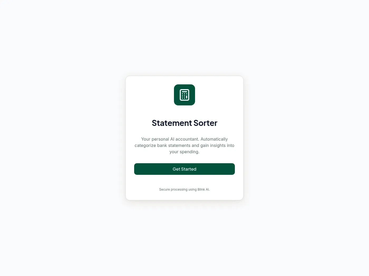 Smart Statement Sorter