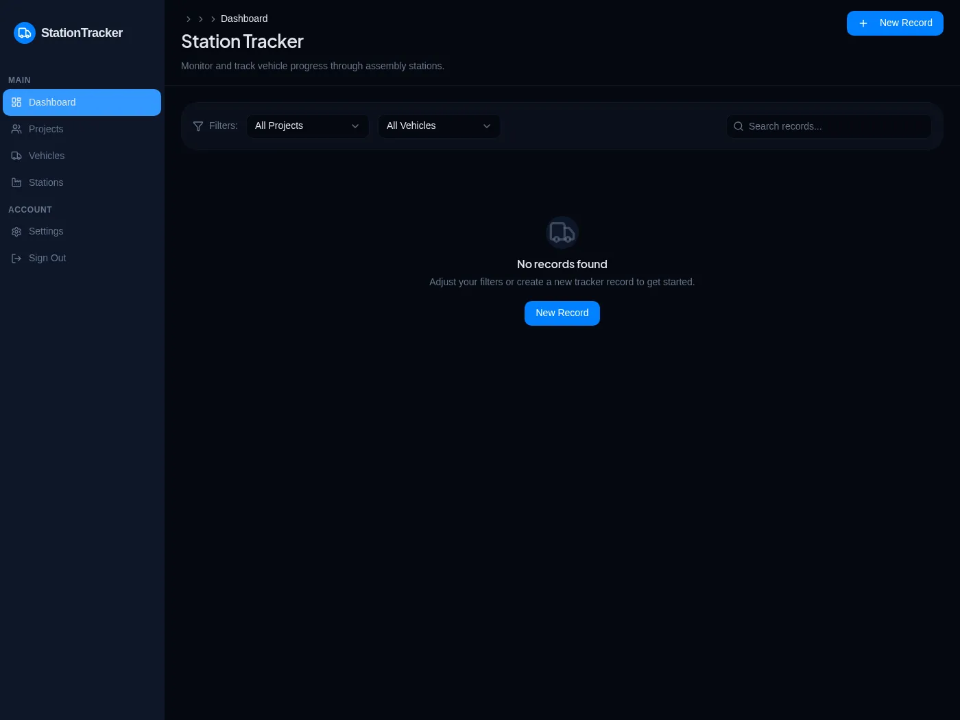StationTracker Web App