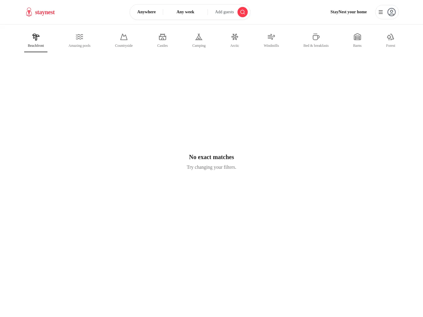 StayNest Booking Platform