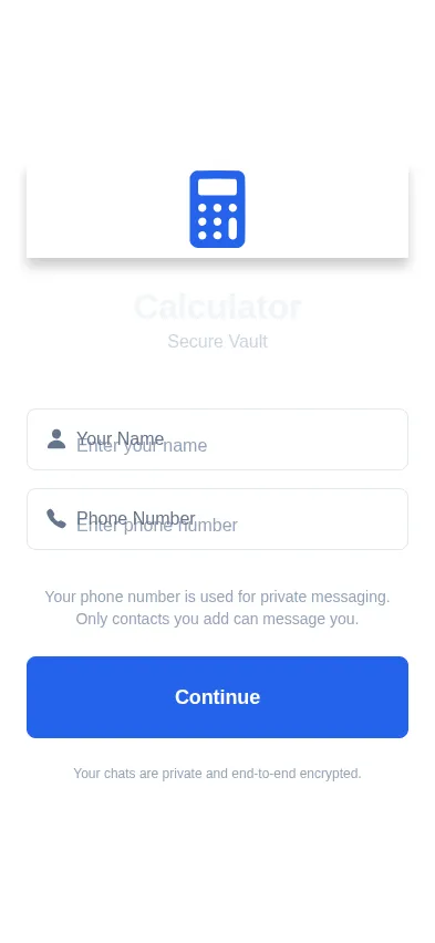 Stealth Chat App