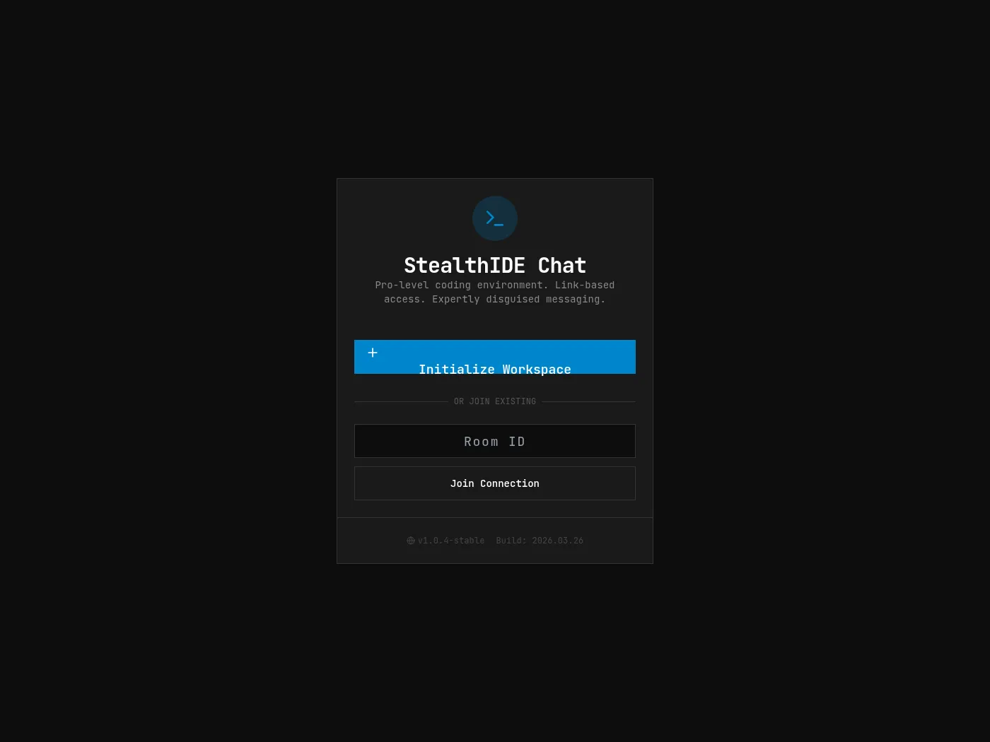 StealthIDE Chat