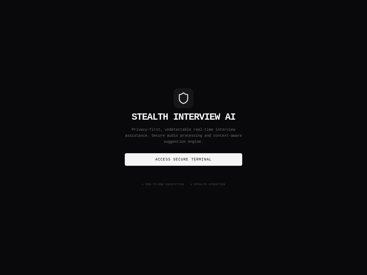 Stealth AI Interview Assistant
