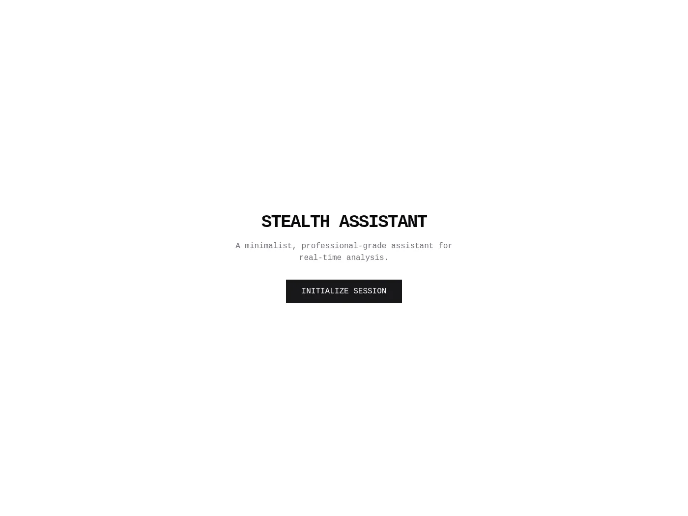 Stealth Interview Assistant