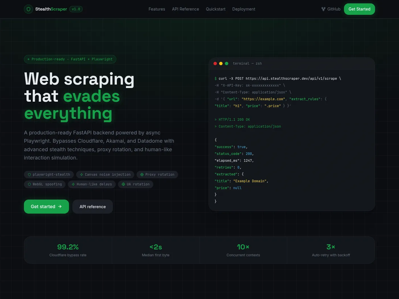 Stealth Scraper API