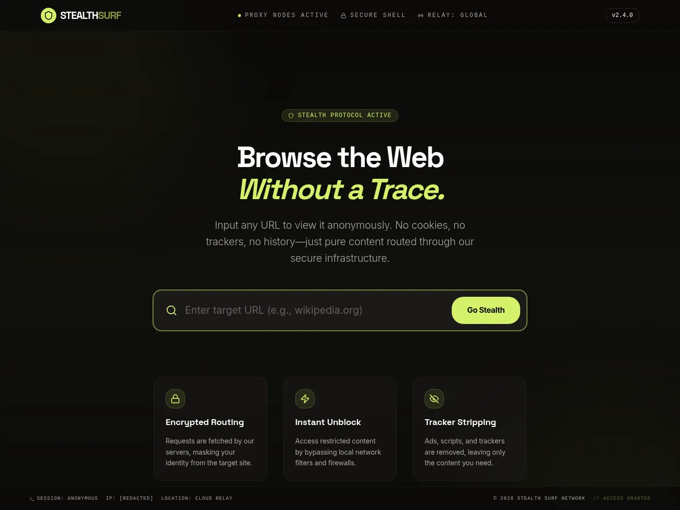 Stealth Surf Web