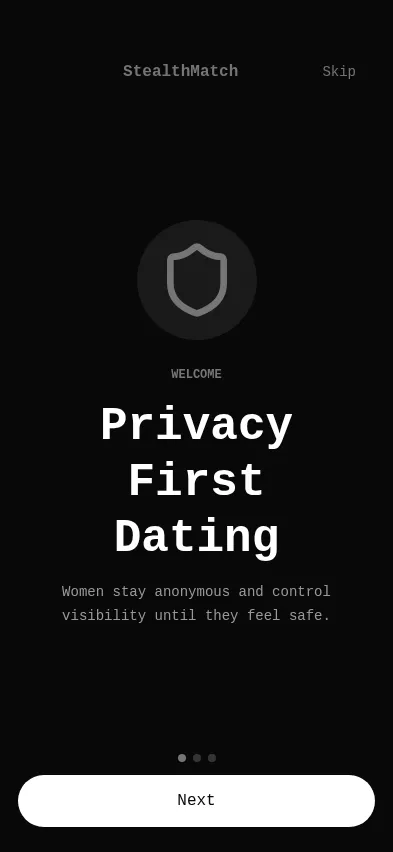 StealthMatch Dating App