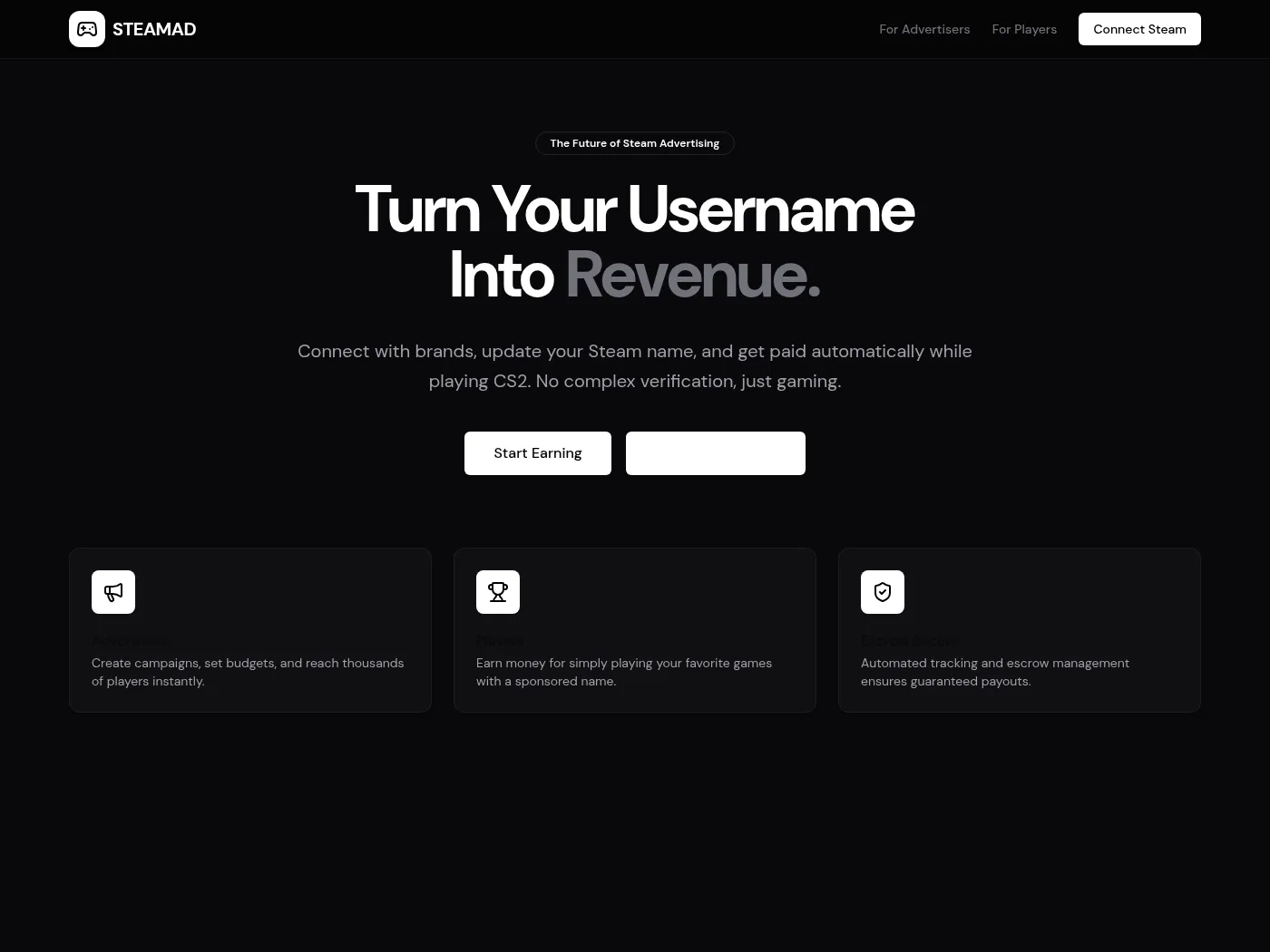 Steam Ad Marketplace