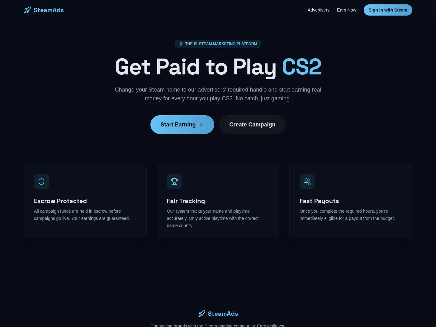SteamUsername Ads Hub