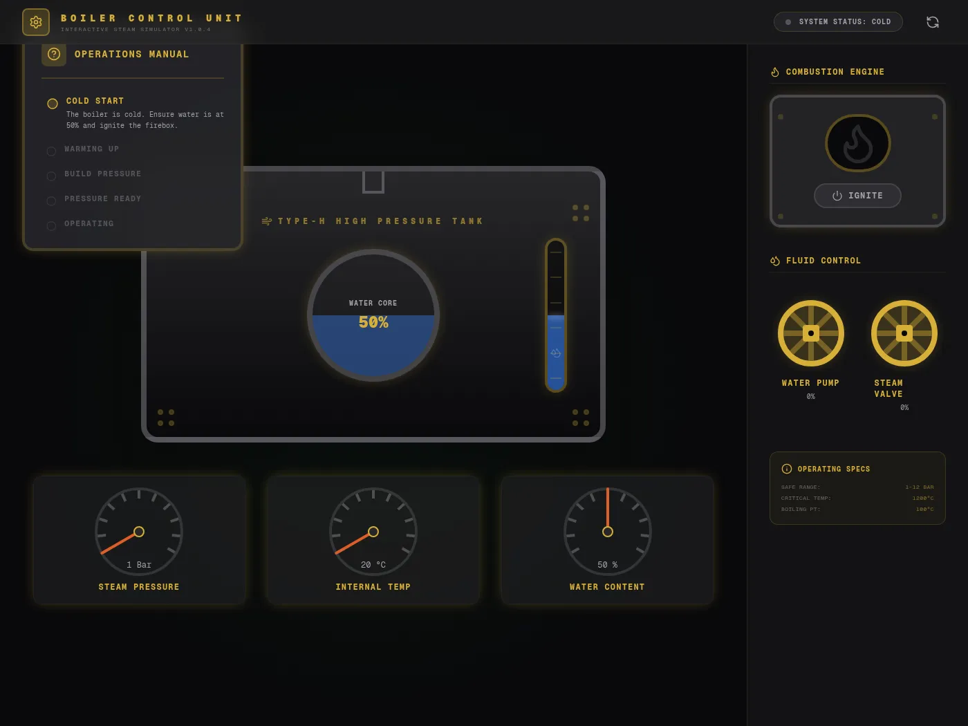 Steam Boiler Simulator