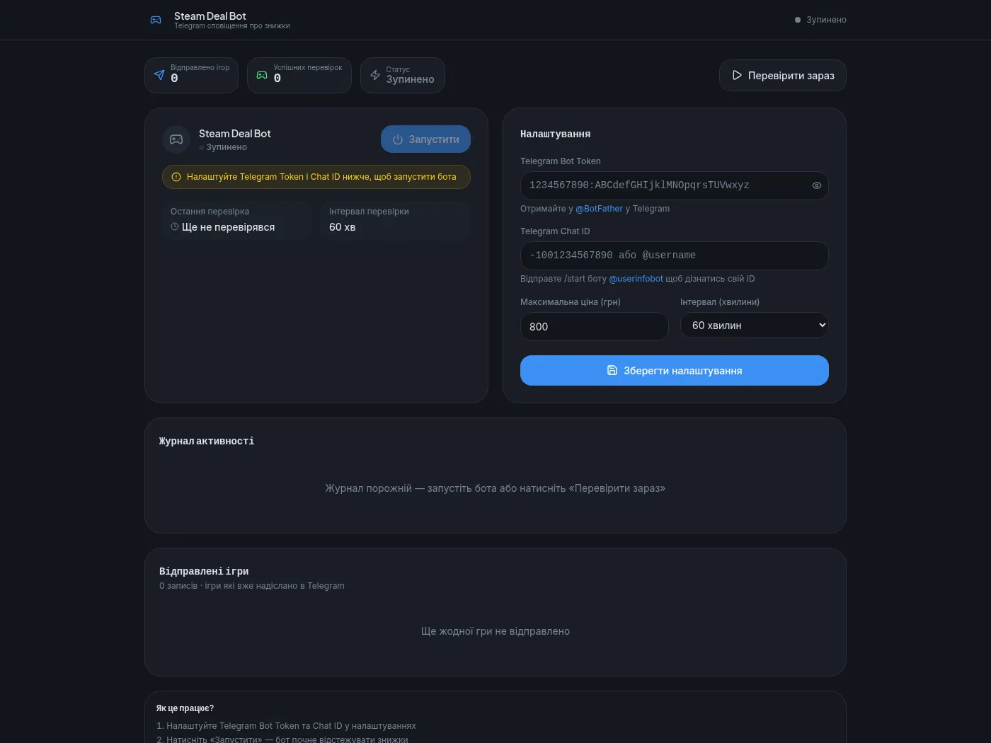 Steam Deal Telegram Bot