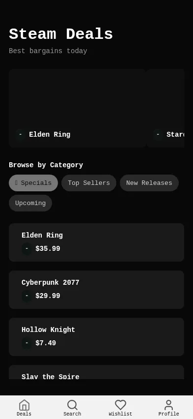 Steam Deal Finder