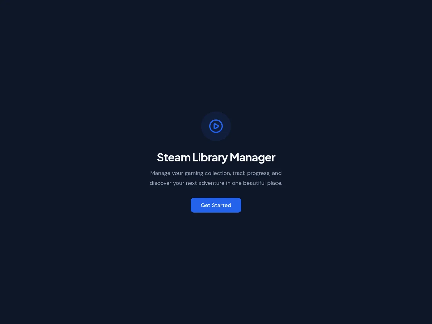 Steam Game Library Manager