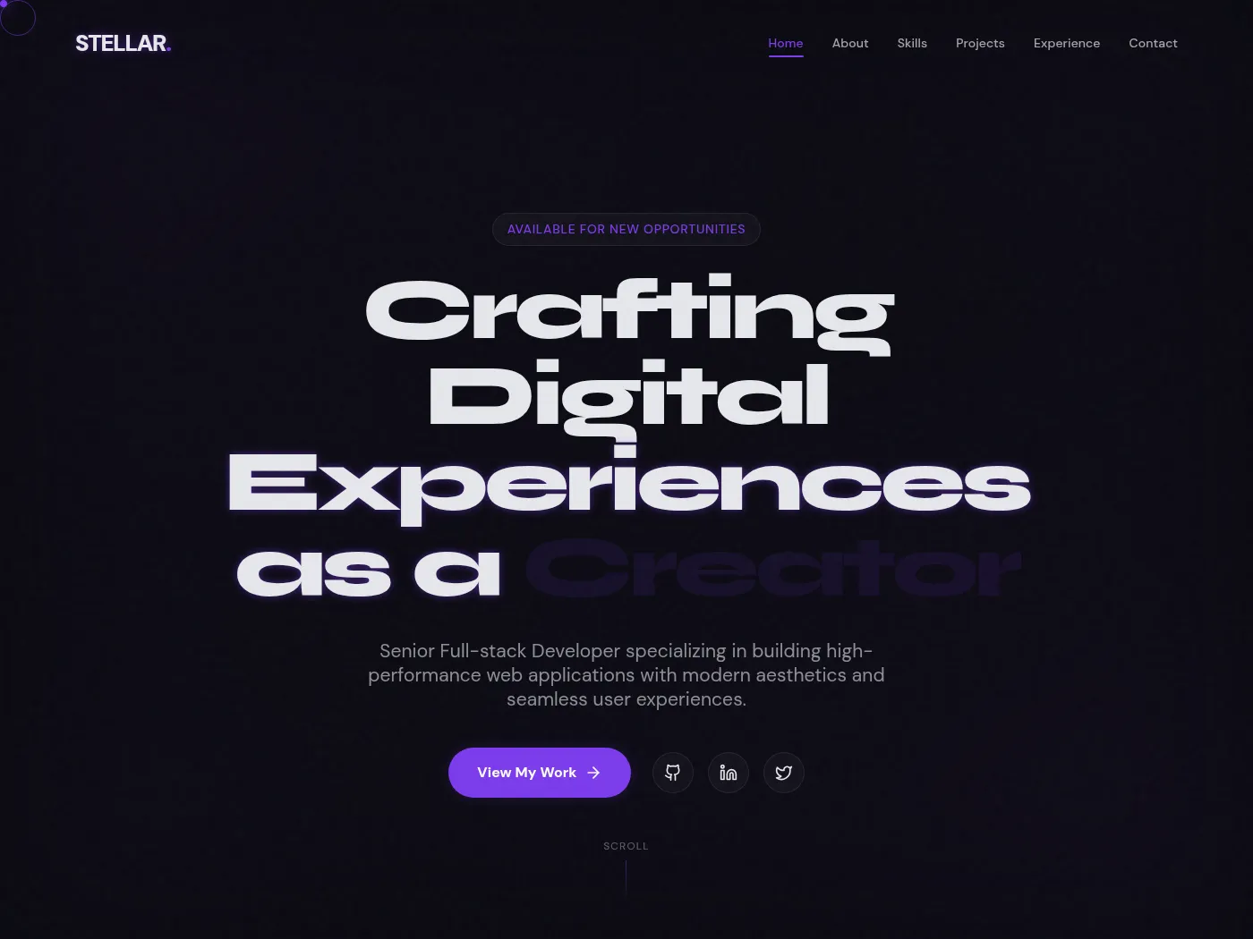 Stellar Portfolio Studio