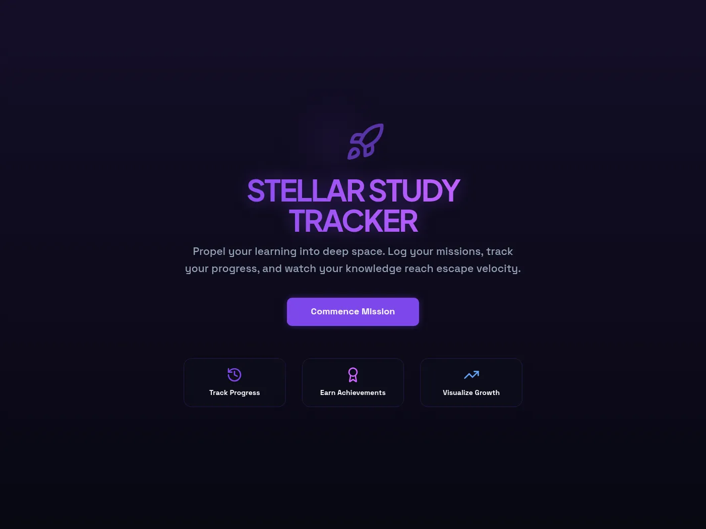 Stellar Study Tracker