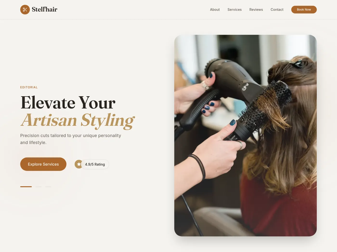 Stell'hair Portfolio Hub