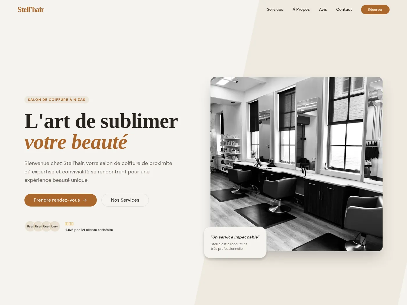 Stell’hair Coiffure Web