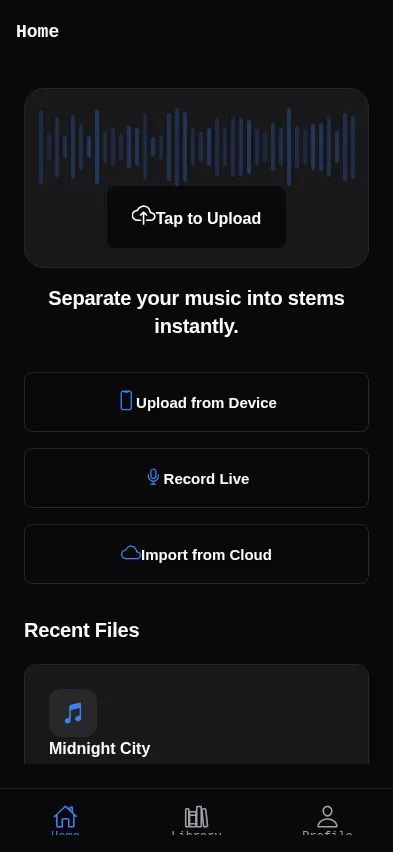 StemSplit AI Mobile