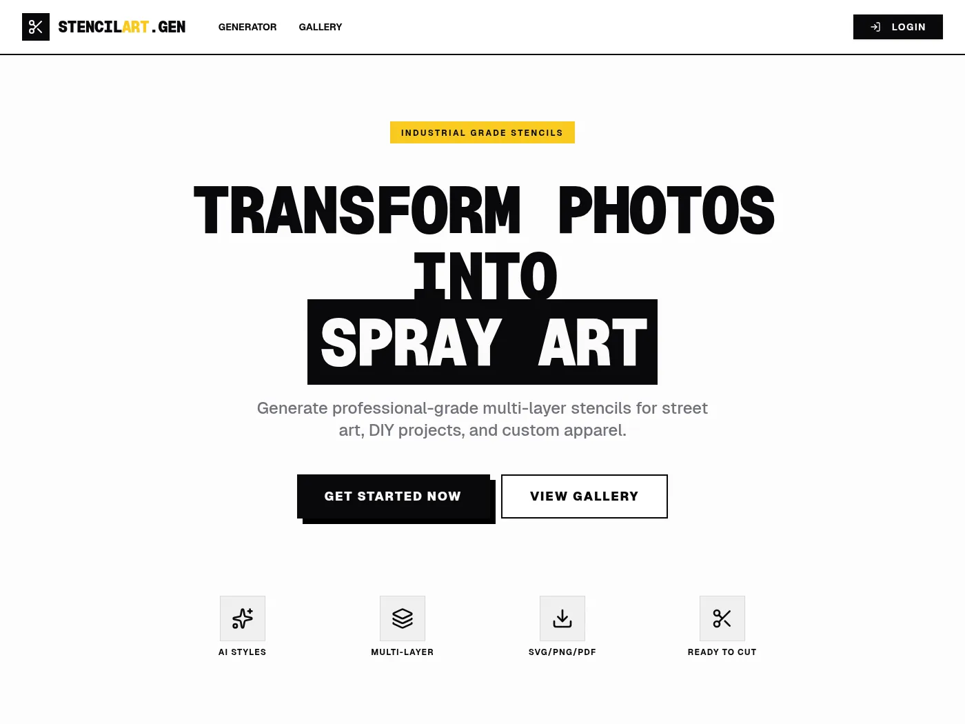 Stencil Art Generator