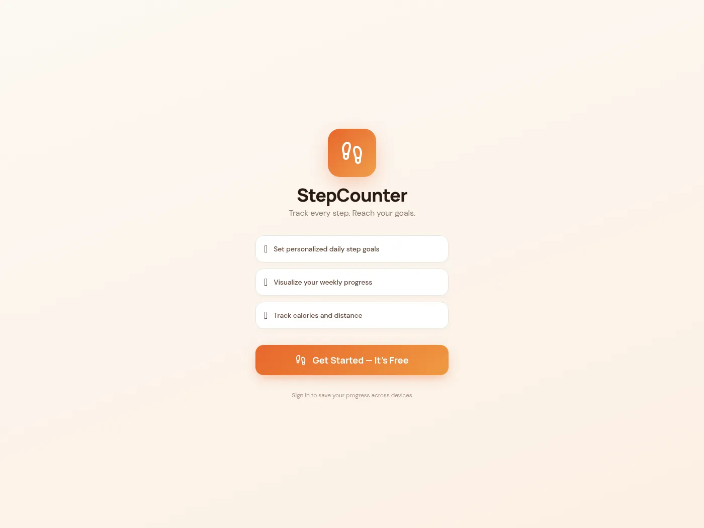 StepCounter App
