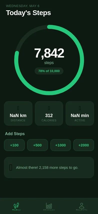 StepCount Tracker