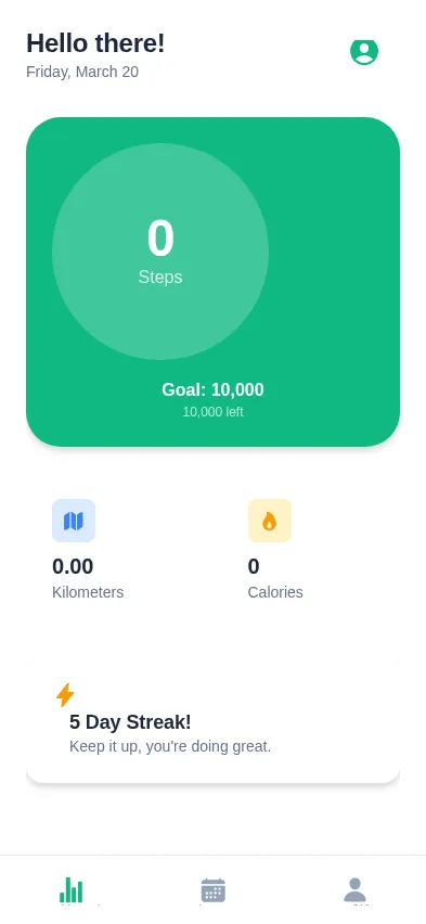 StepTrack Mobile App
