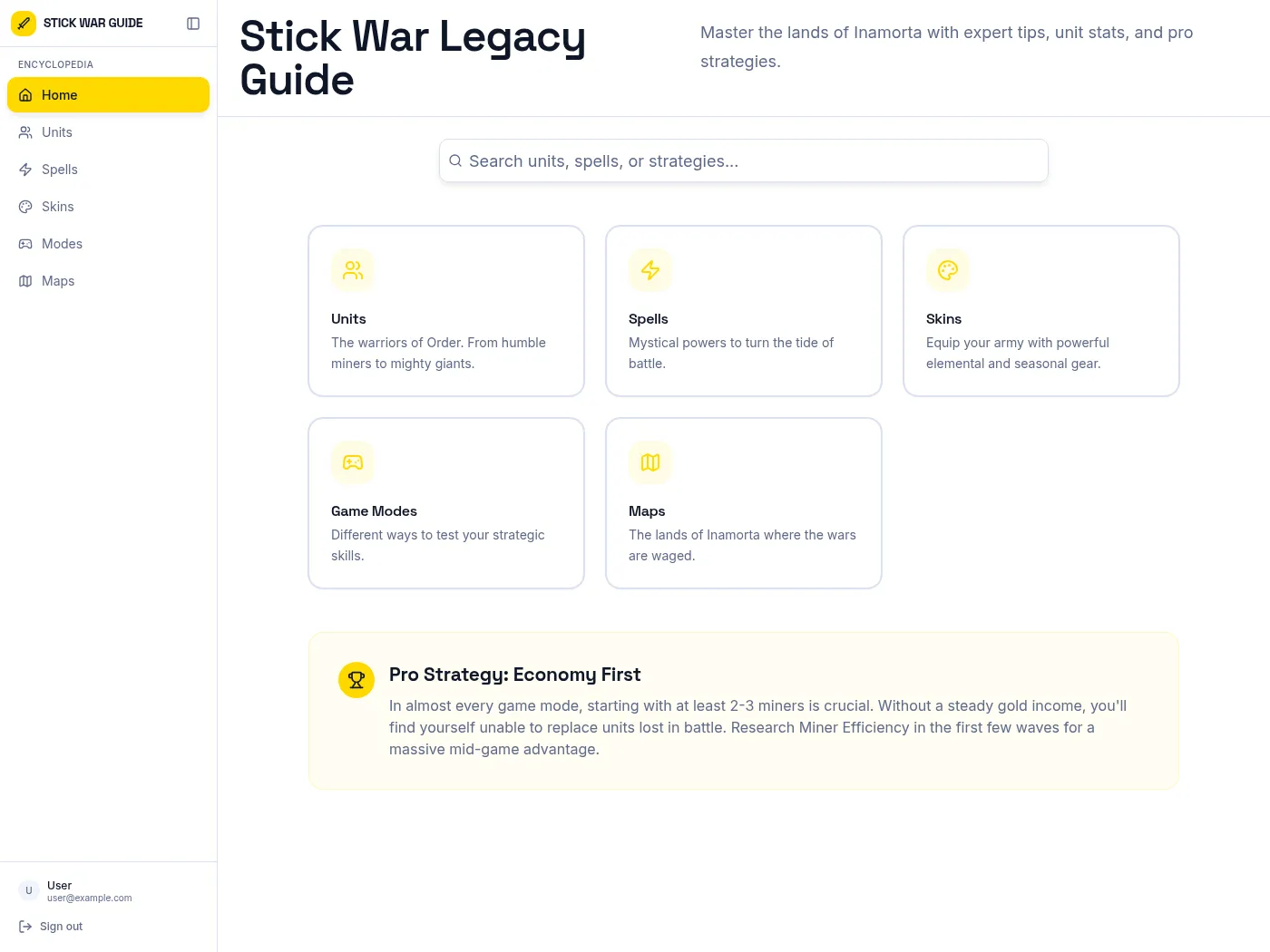 Stick War Legacy Guide