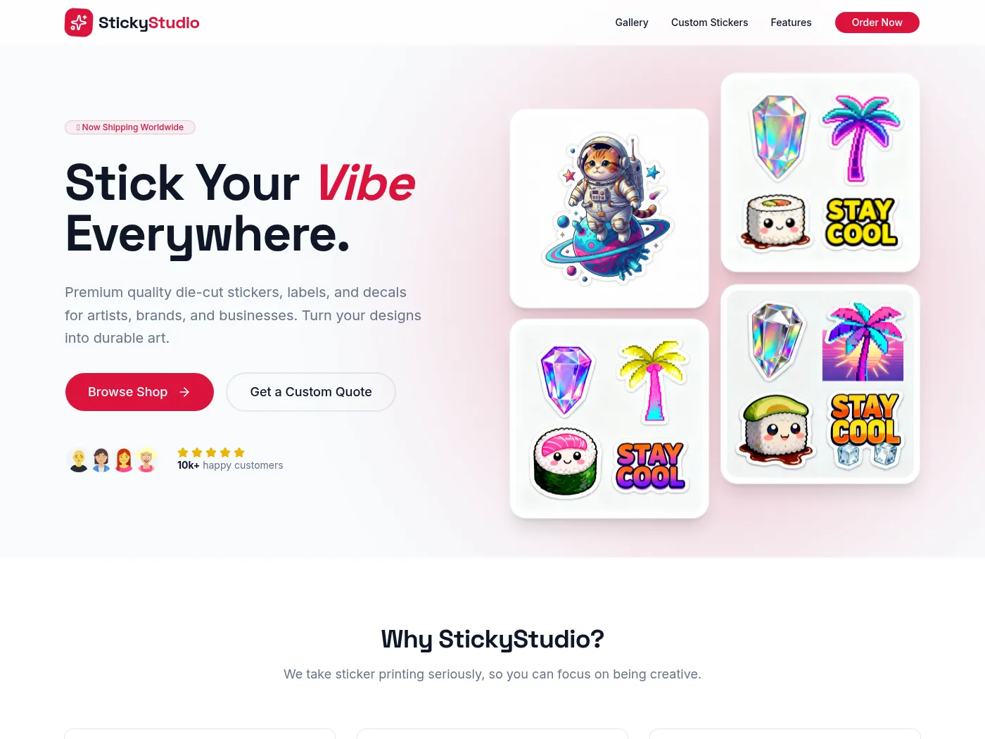 Sticker Biz Website