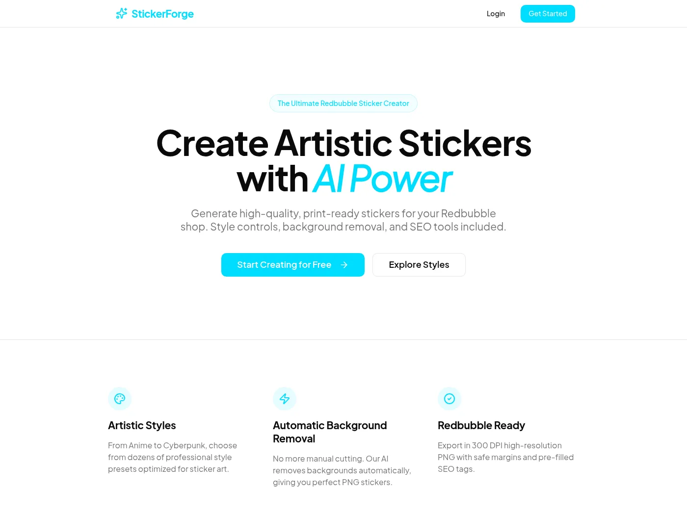StickerForge AI Art Creator