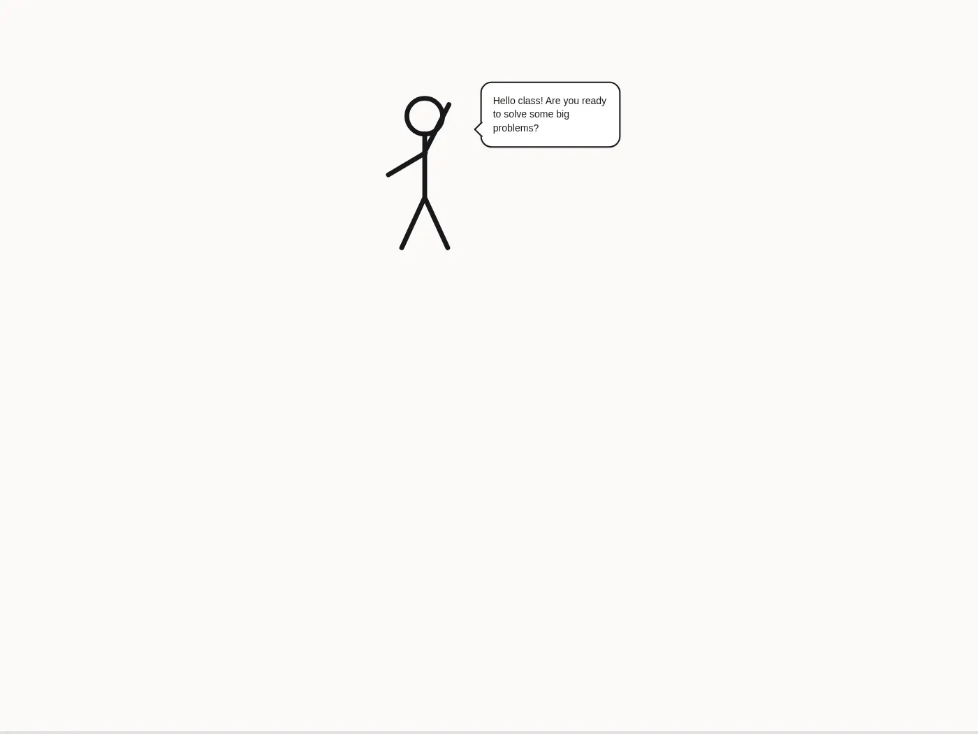 Stickman Welcome Animation