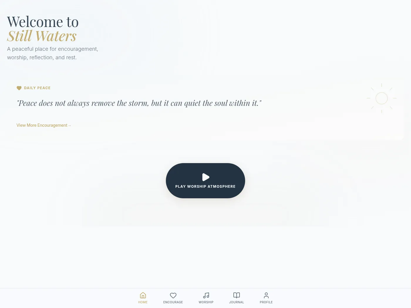 Still Waters App