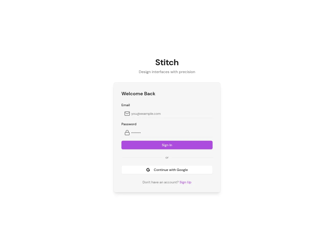 Stitch Project Templates
