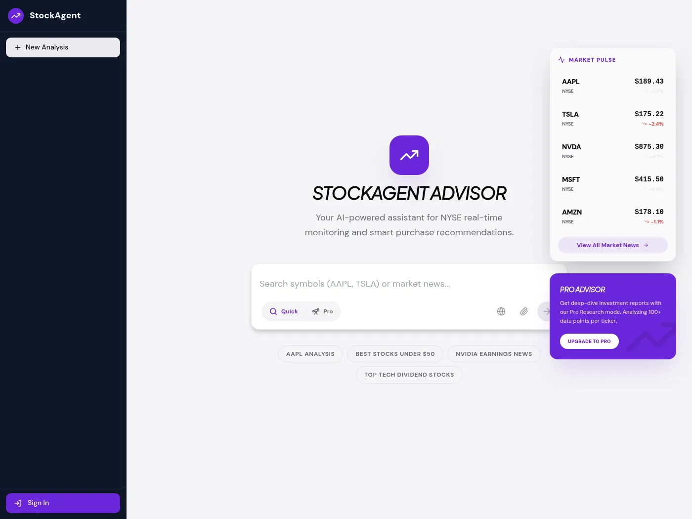 StockAgent Advisor