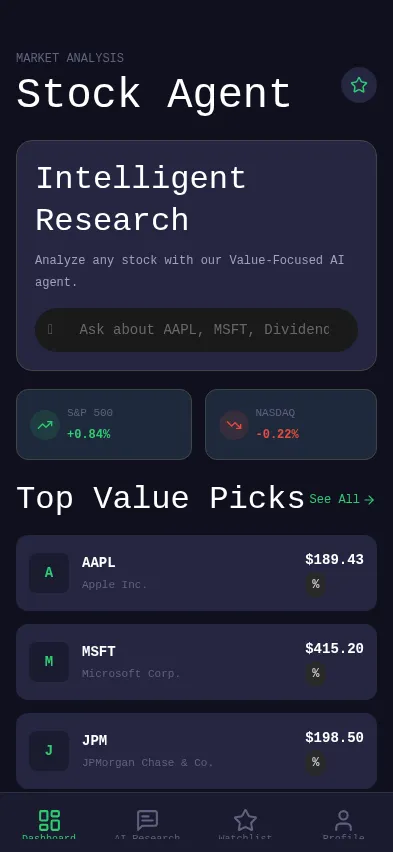 Stock Agent Insights