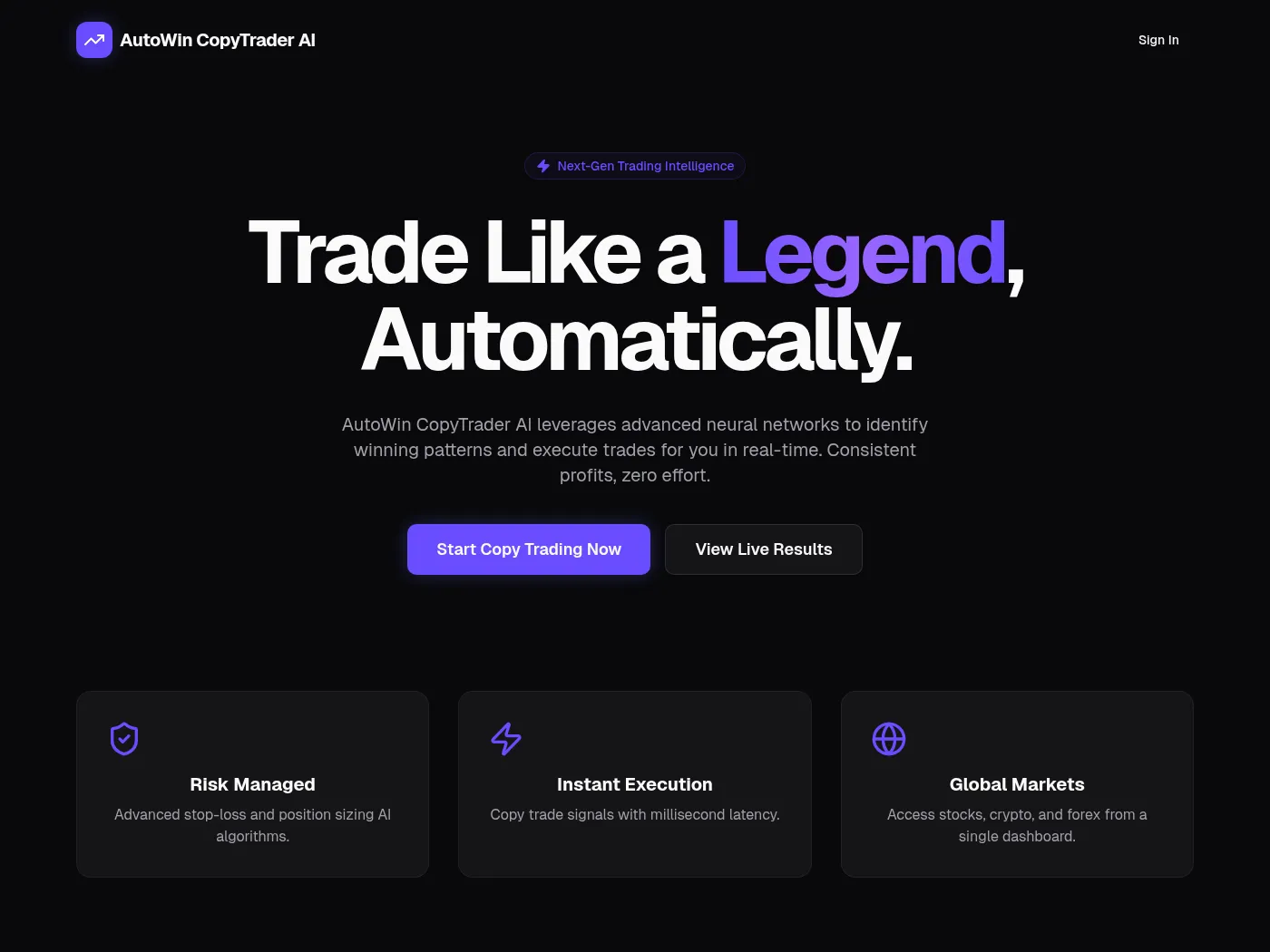 AutoWin CopyTrader AI