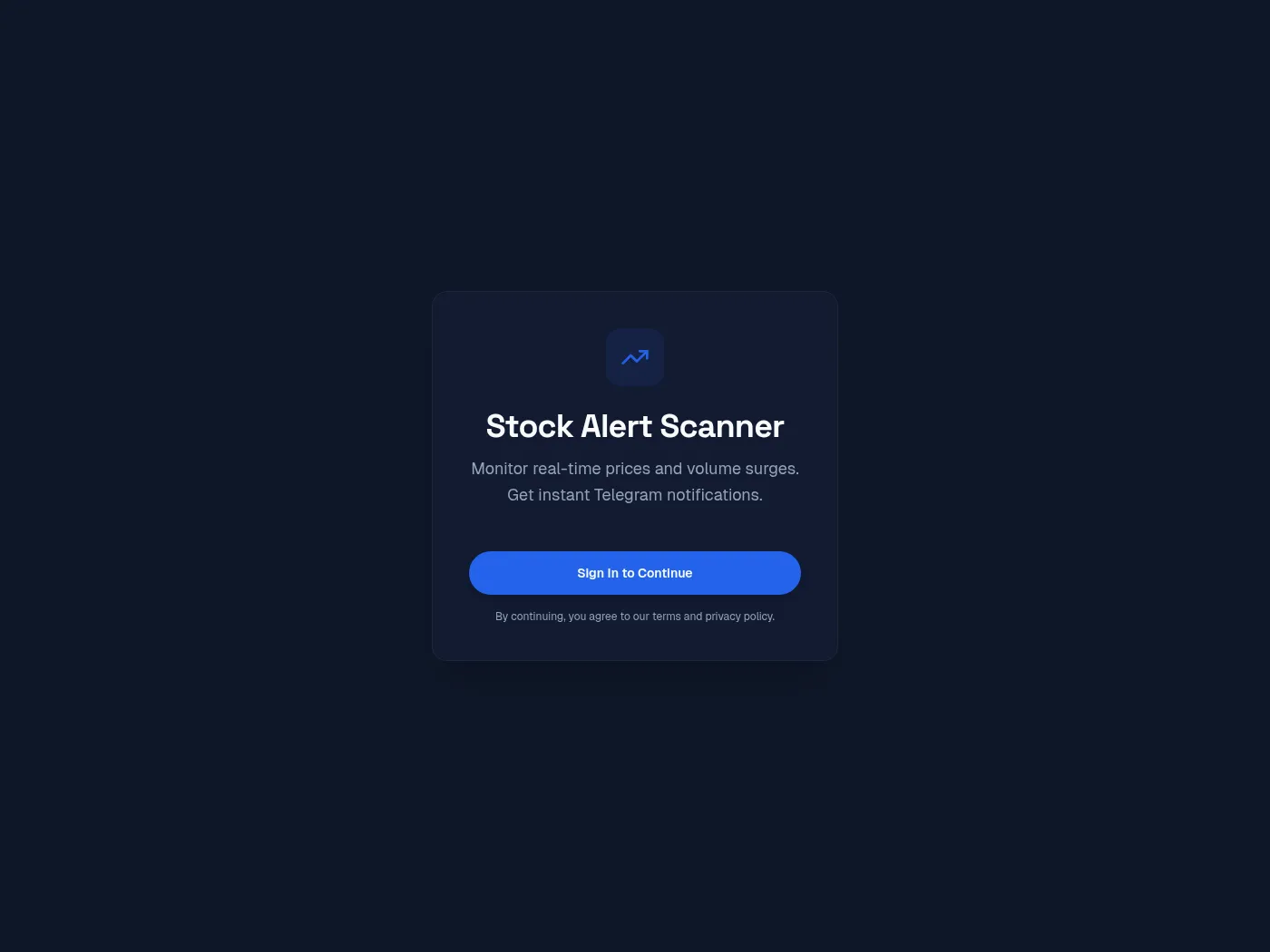 Stock Alert Scanner