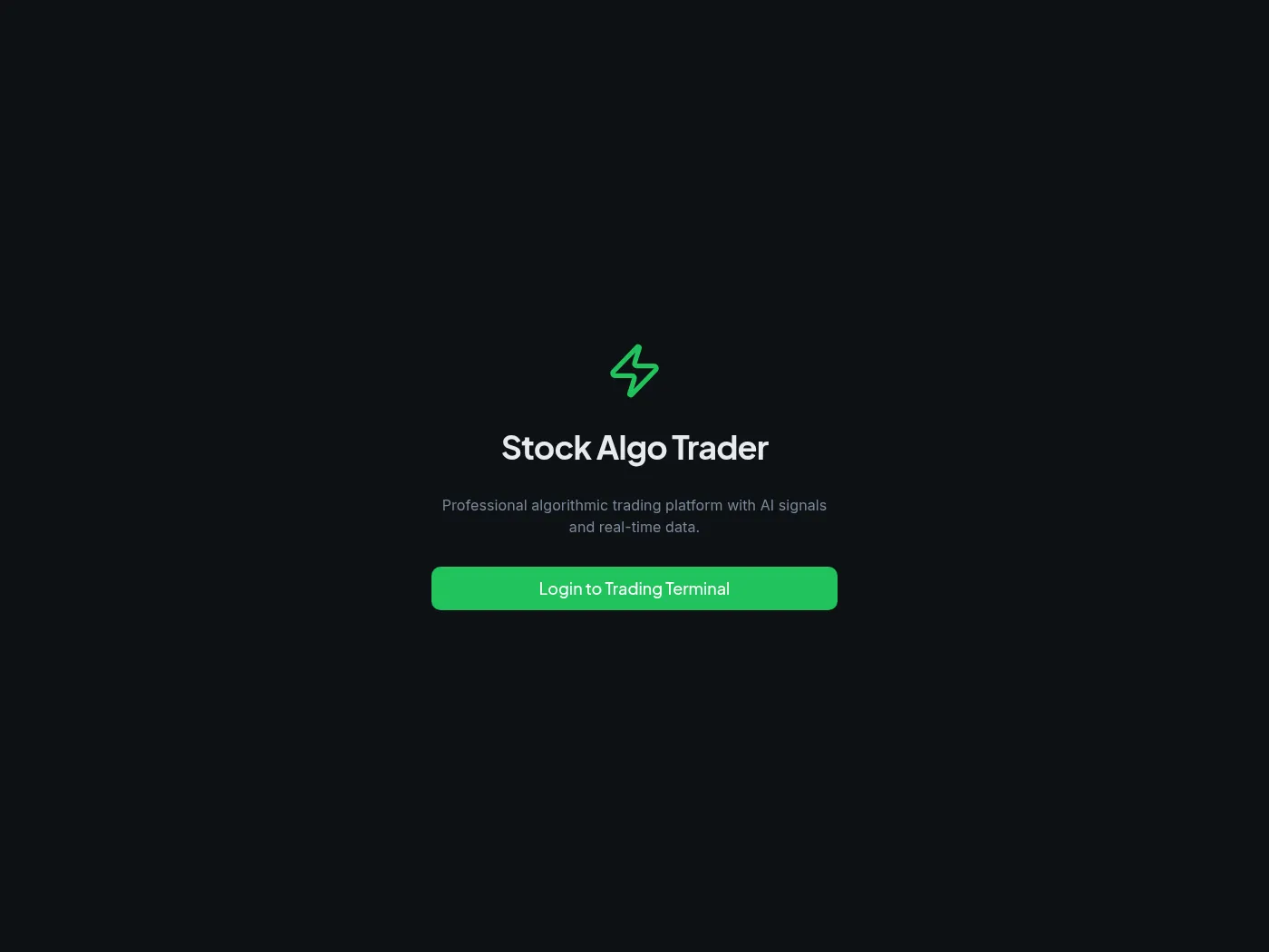 Stock Algo PWA