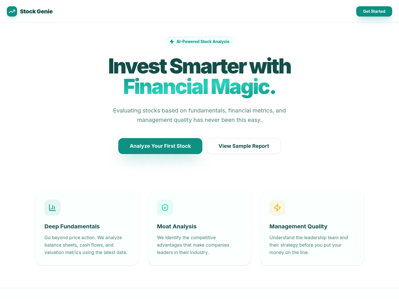 Stock Analysis Genie