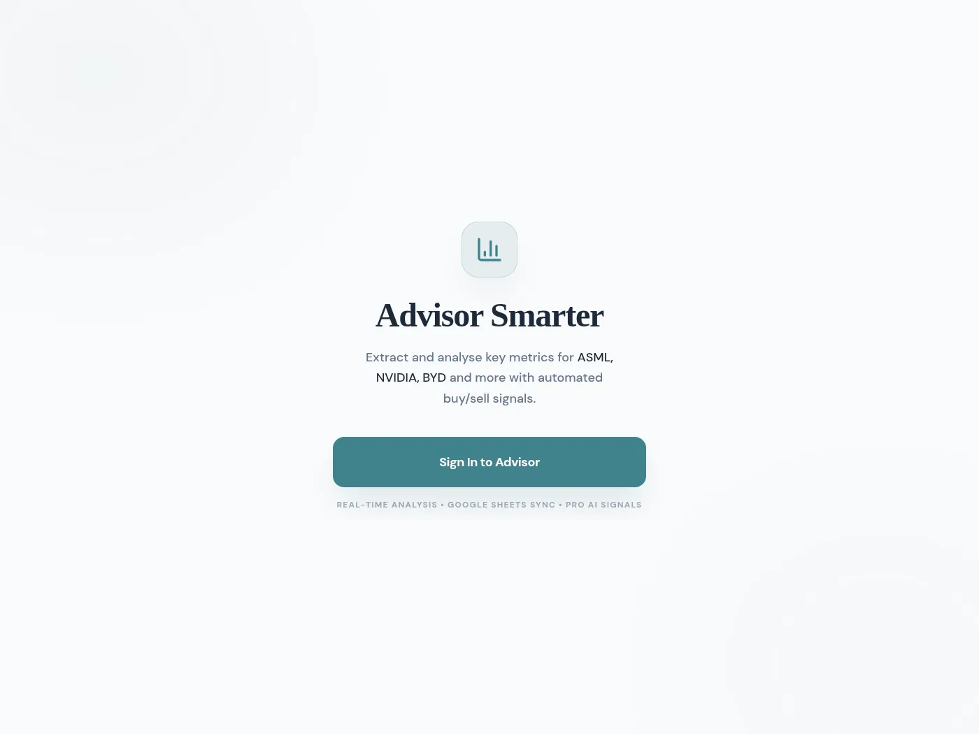 StockSmart Advisor