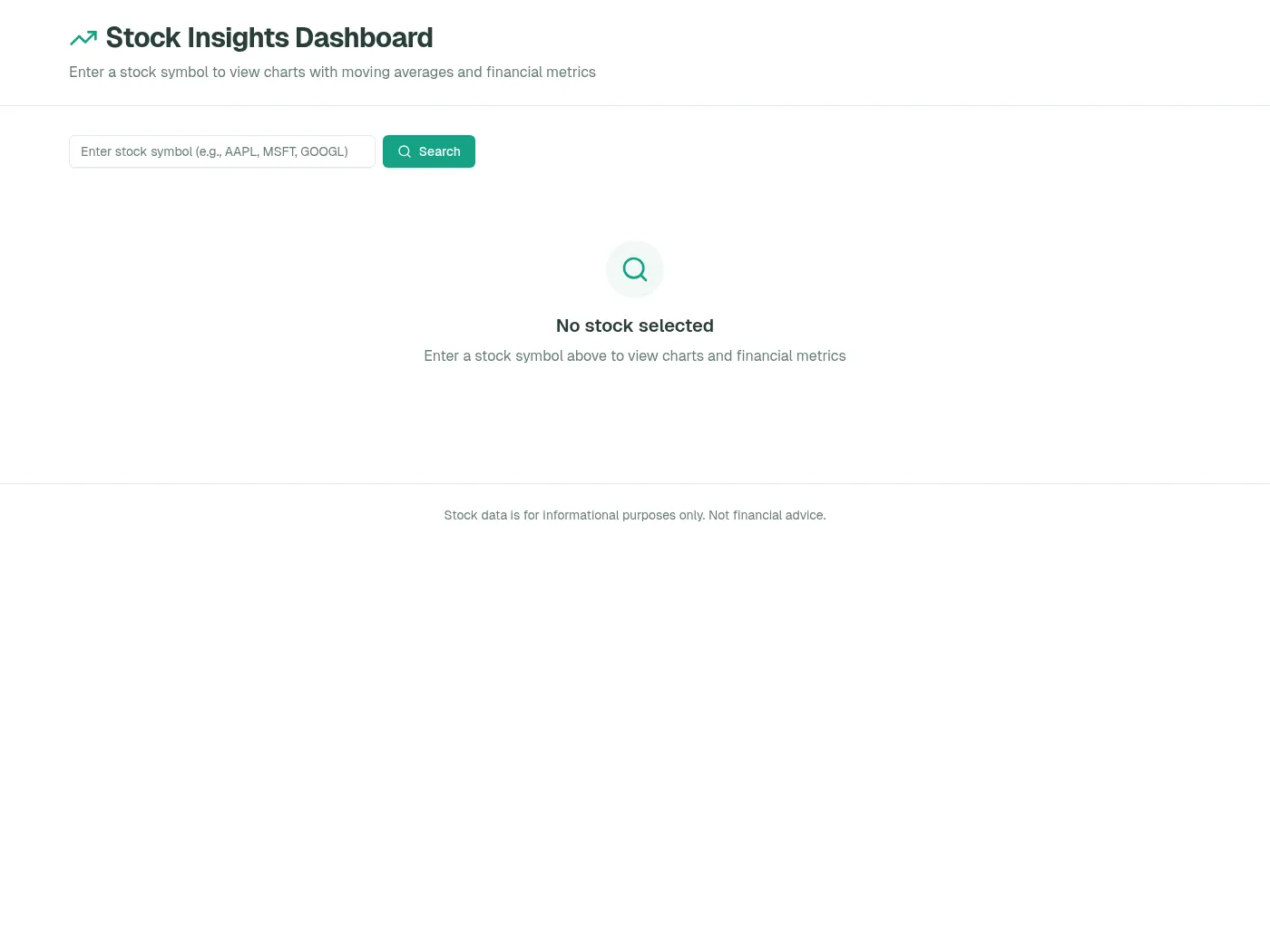Stock Insights Dashboard