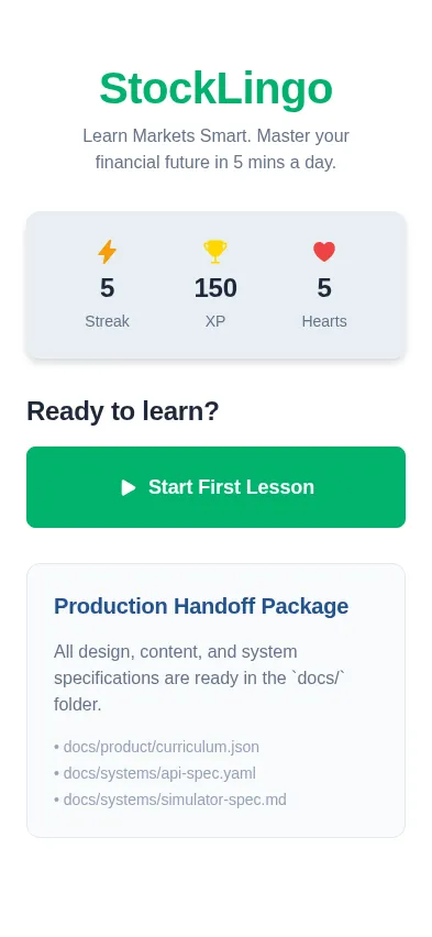 StockLingo: Learn Markets Smart