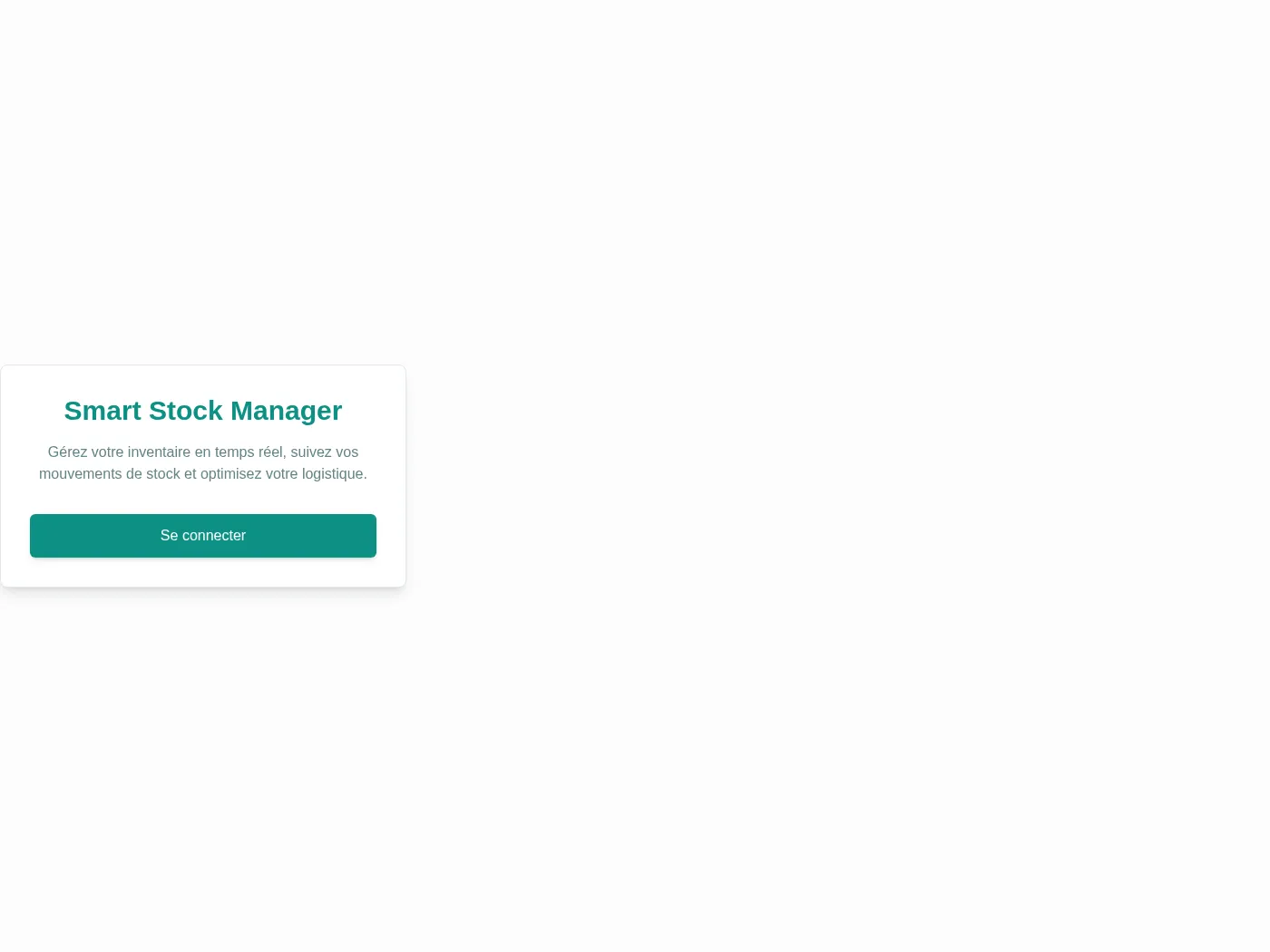 Smart Stock Manager