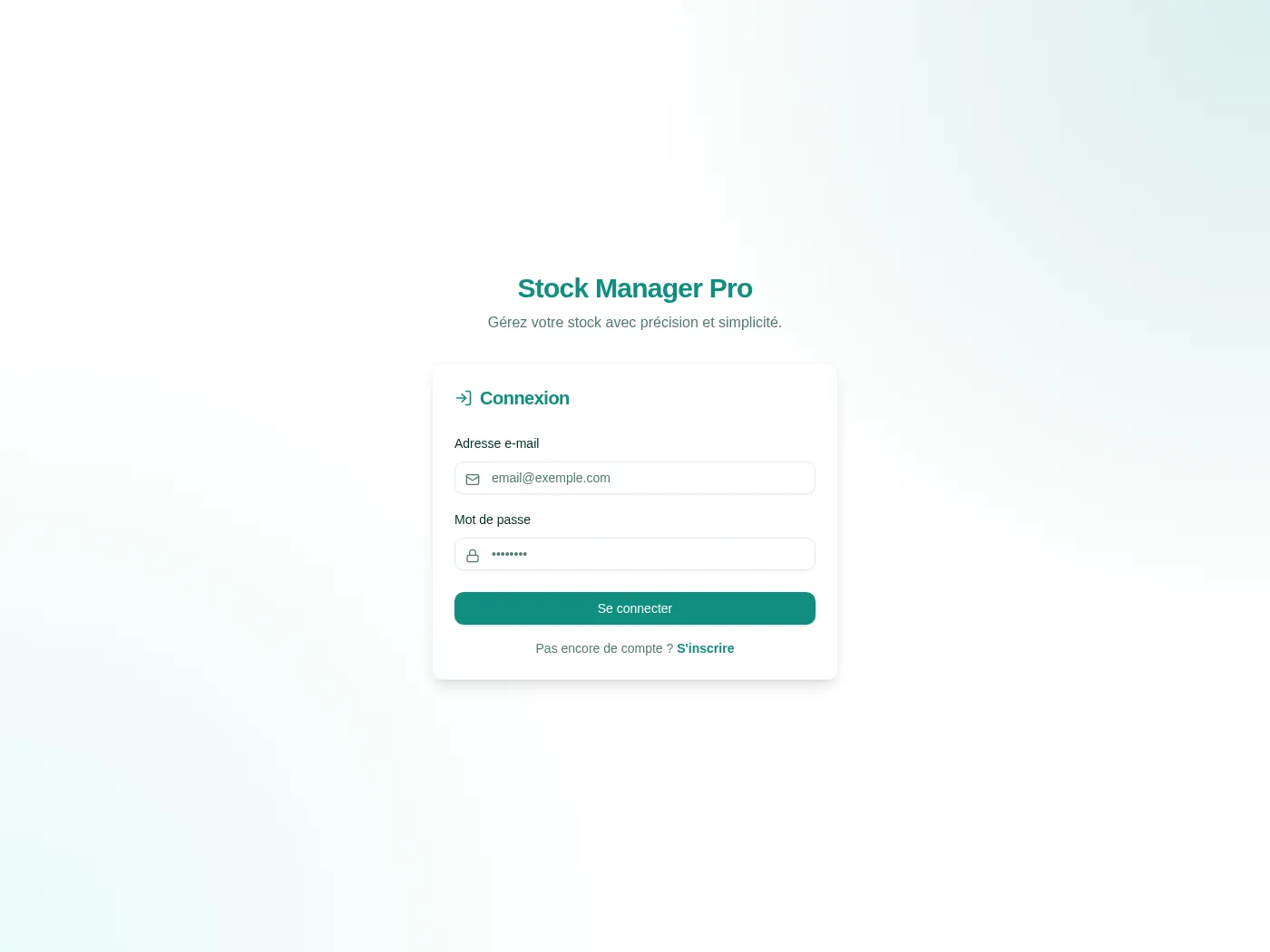 Stock Manager Pro