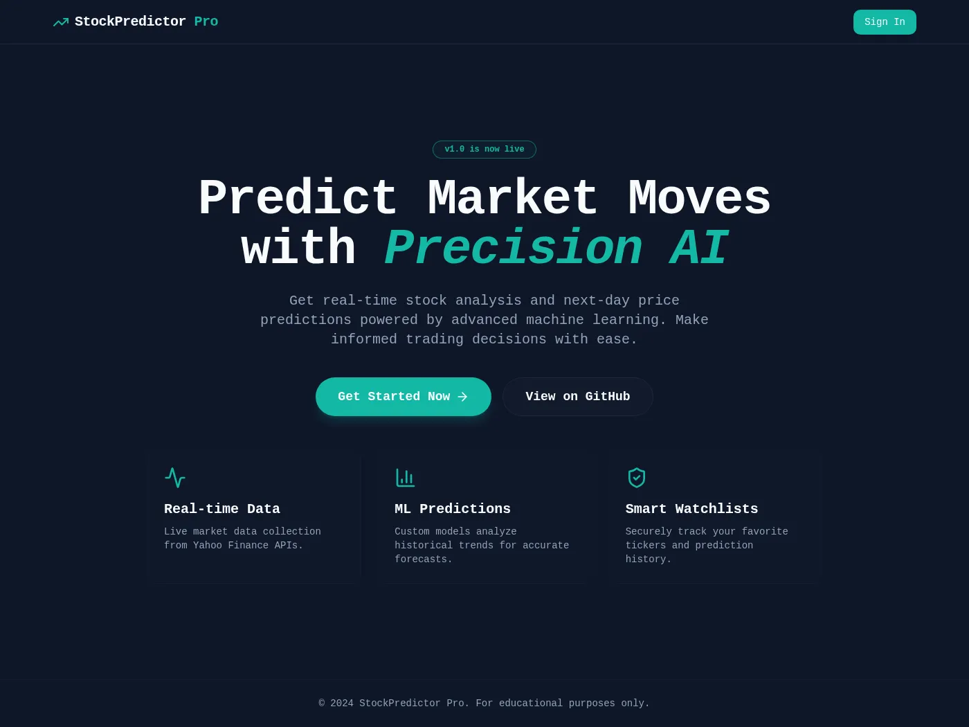StockPredictor Pro