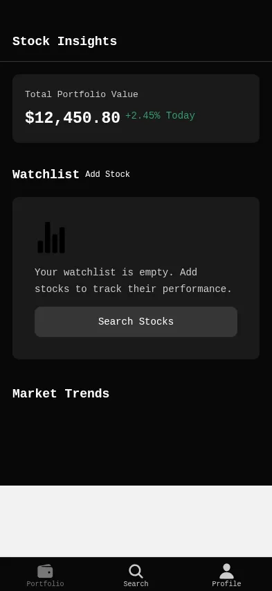 Stock Insights Mobile