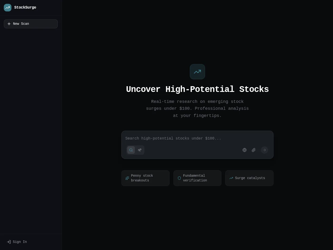 Stock Surge Finder