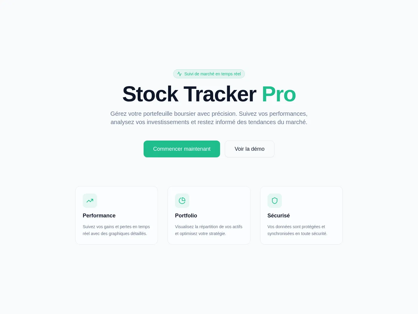 Stock Tracker Pro