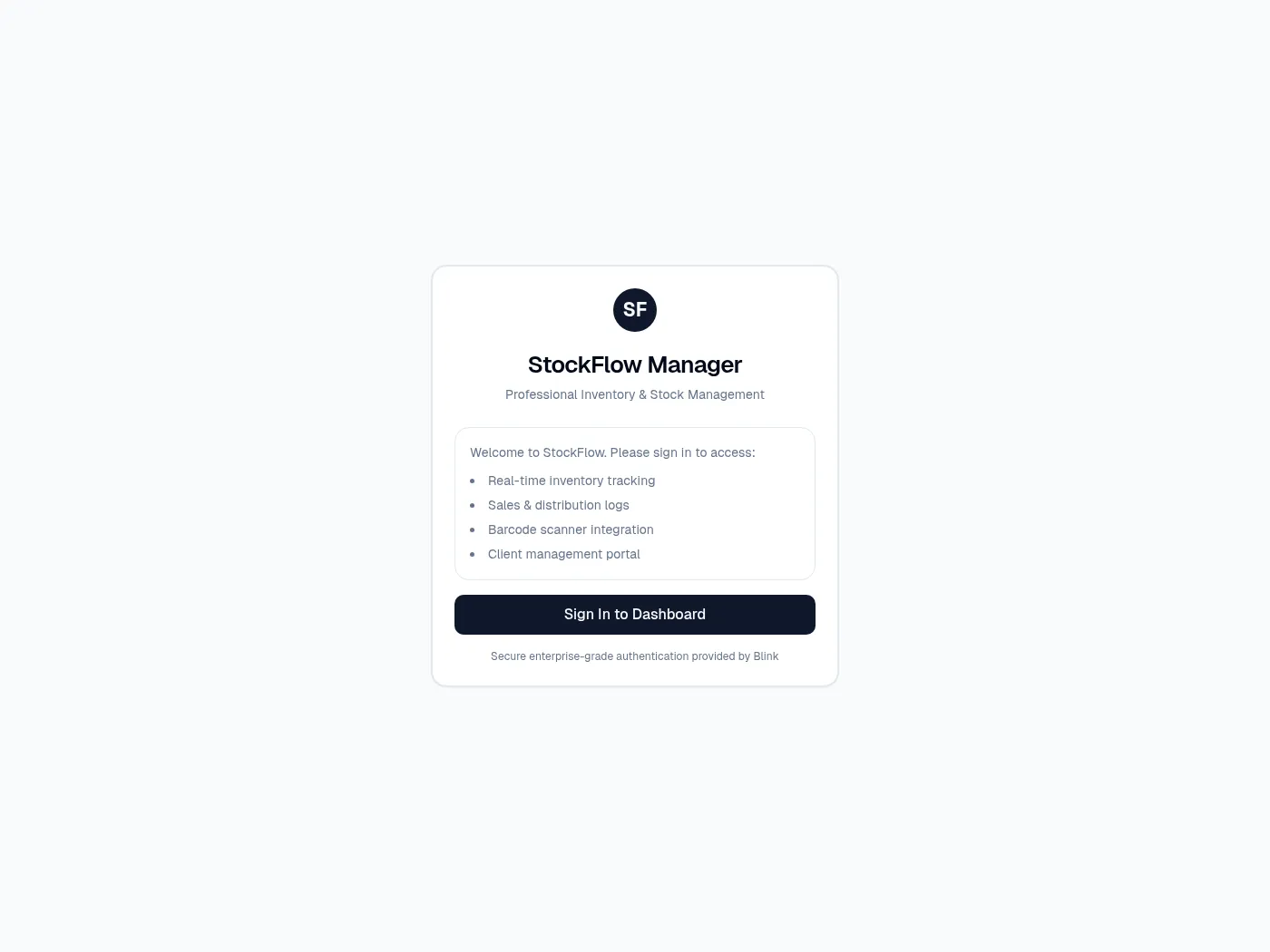 StockFlow Manager