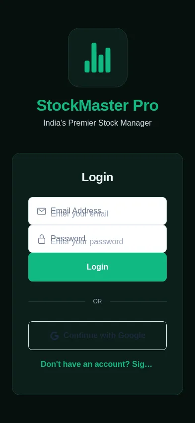 StockMaster Pro – India