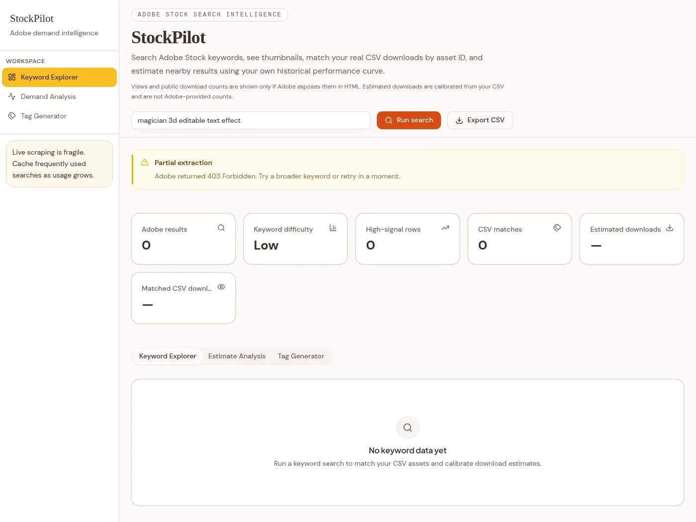 StockPilot SaaS Dashboard