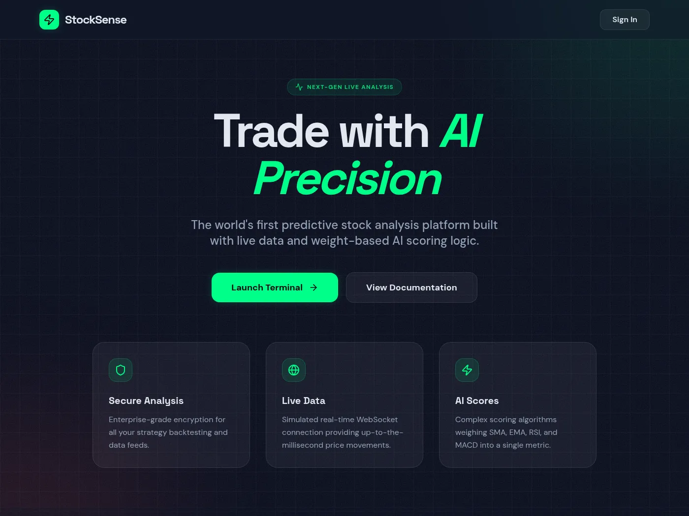 StockSense Dashboard